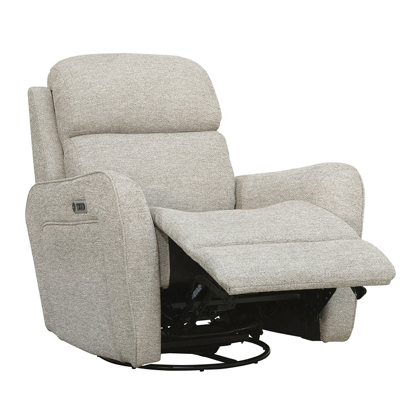 Quest Upgrade Muslin Swivel Glider Cordless Recliner Parker Living ...