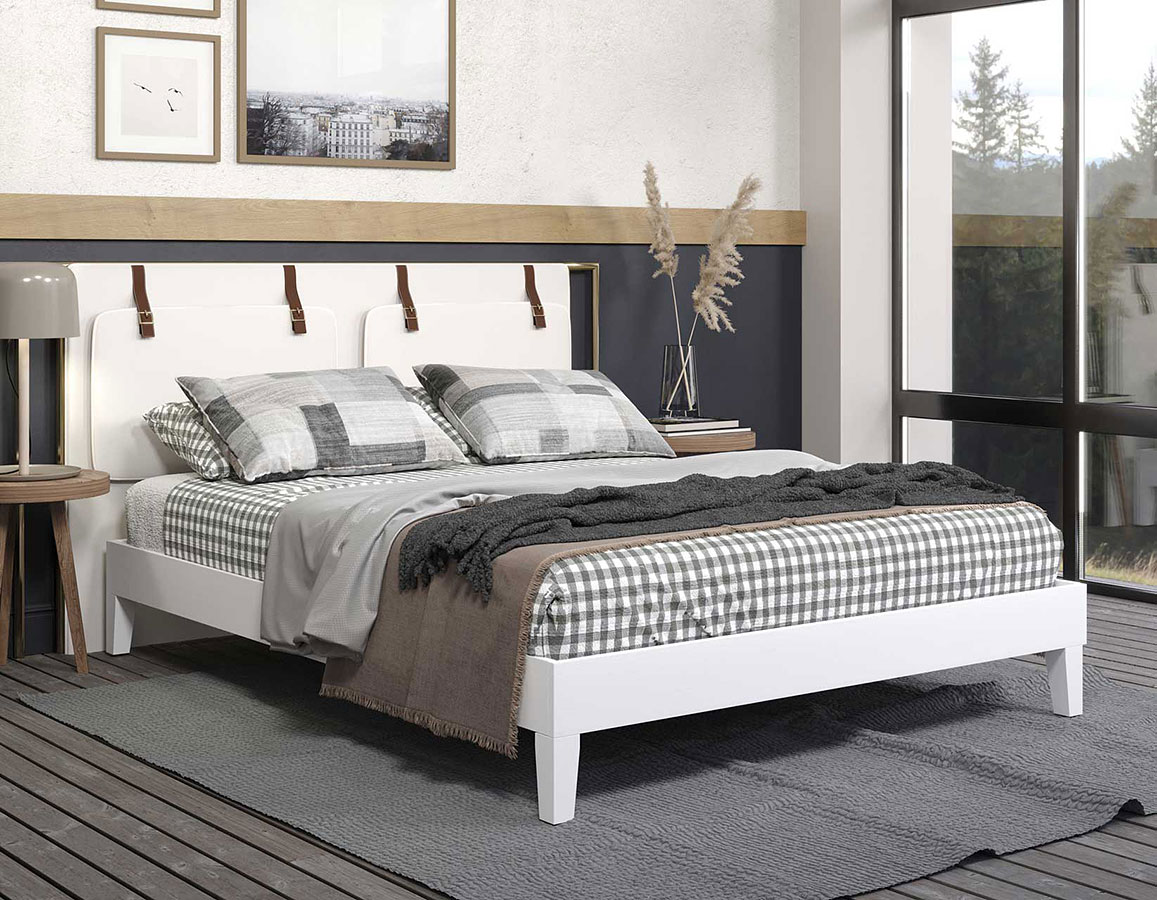 Nix White Platform Bed Steve Silver Furniture | Furniture Cart