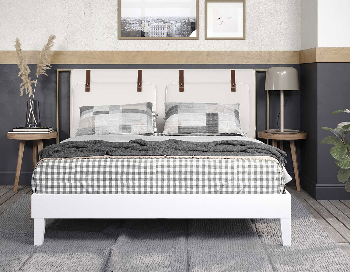 Nix White Platform Bed Steve Silver Furniture | Furniture Cart