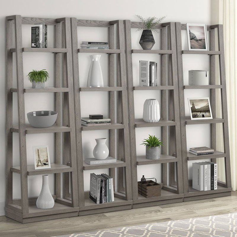 Pure Modern Pair Of Angled Etagere Bookcase Piers Parker House ...