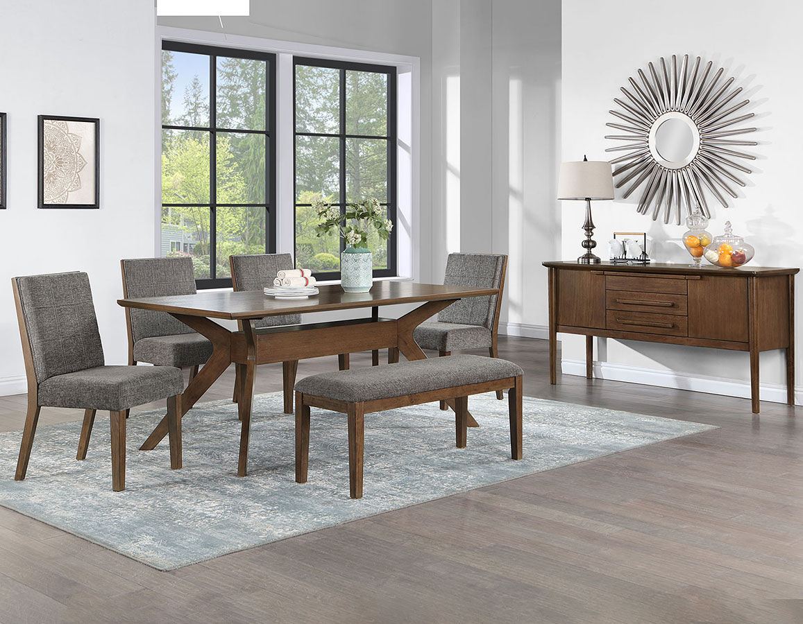 Quinn Dining Room Set W/ Bench Steve Silver Furniture | Furniture Cart