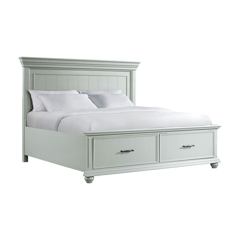 Slater Storage Bed (Grey) Elements Furniture | Furniture Cart