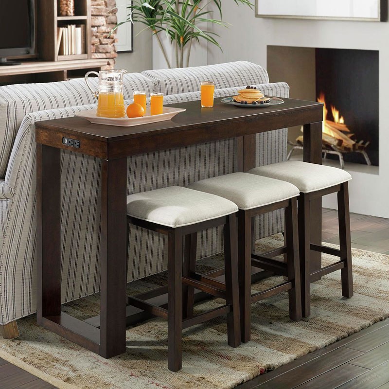 Hardy Bar Table W/ Three Stools Elements Furniture | Furniture Cart