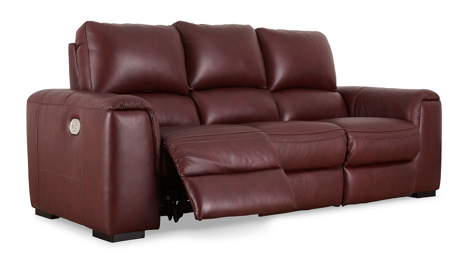 Alessandro Garnet Power Reclining Sofa W/ Adjustable Headrests ...