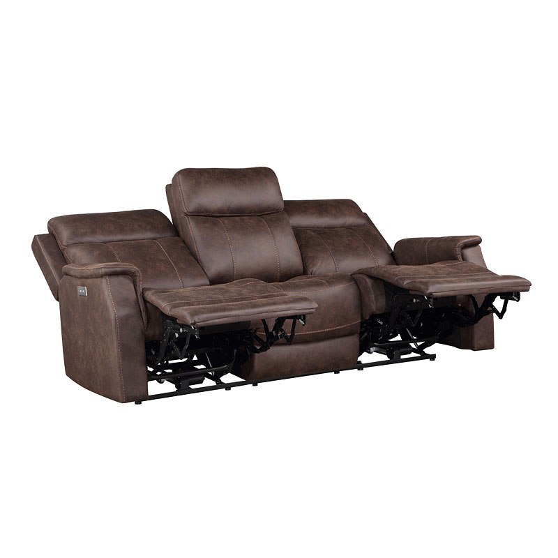 Valencia Power Reclining Sofa (Walnut) Steve Silver Furniture ...