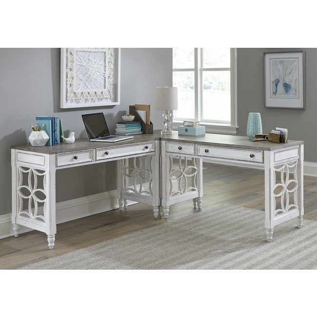 Magnolia Manor L Shaped Desk Liberty Furniture | Furniture Cart
