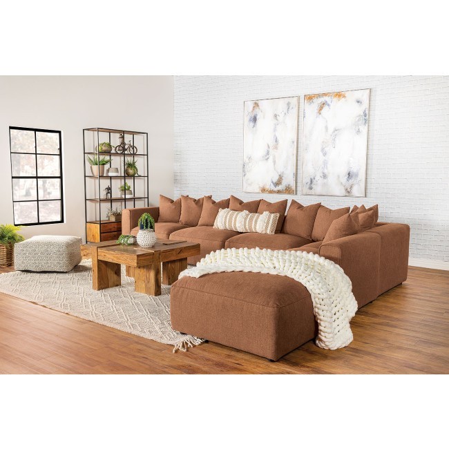 Jennifer Terracotta Modular Sectional Set Coaster Furniture | Furniture ...