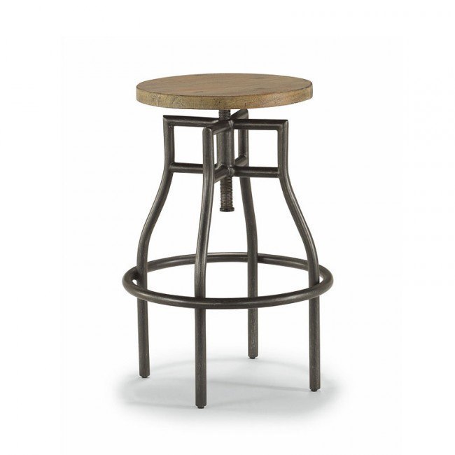 Carpenter Stool (Light Brown) Flexsteel | Furniture Cart