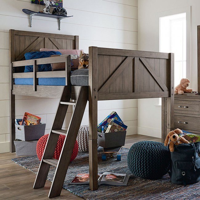 Bunkhouse Mid Loft Bed Legacy Classic Kids | Furniture Cart