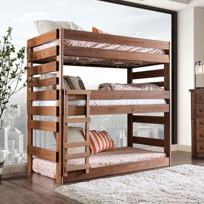Pollyanna Triple Decker Bed Furniture Of America | Furniture Cart