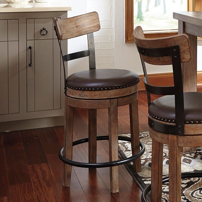 Pinnadel Swivel Counter Stool Signature Design, 1 Reviews | Furniture Cart