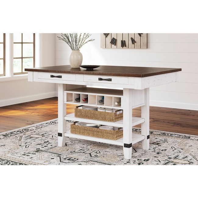 Valebeck Counter Height Storage Table Signature Design | Furniture Cart