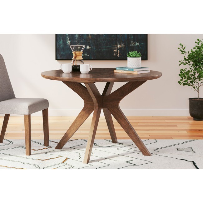 Lyncott Round Dining Table Signature Design | Furniture Cart