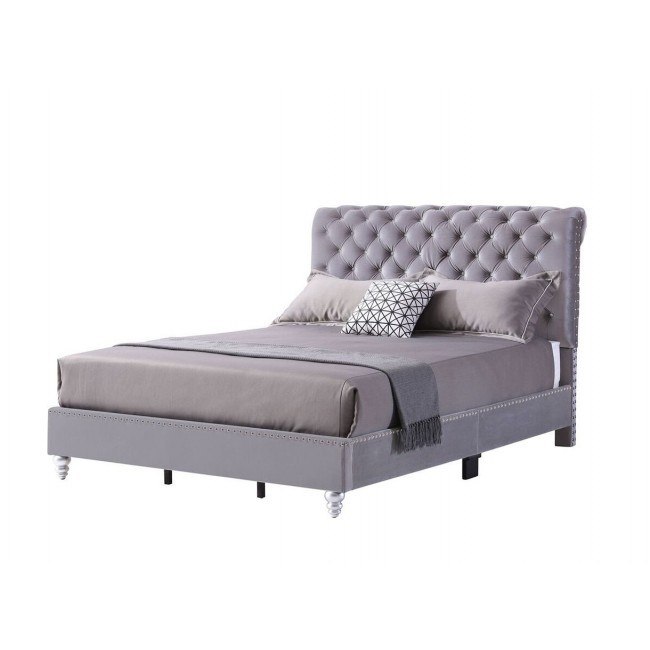G1940 Smoke Gray Upholstered Bed Glory Furniture | Furniture Cart