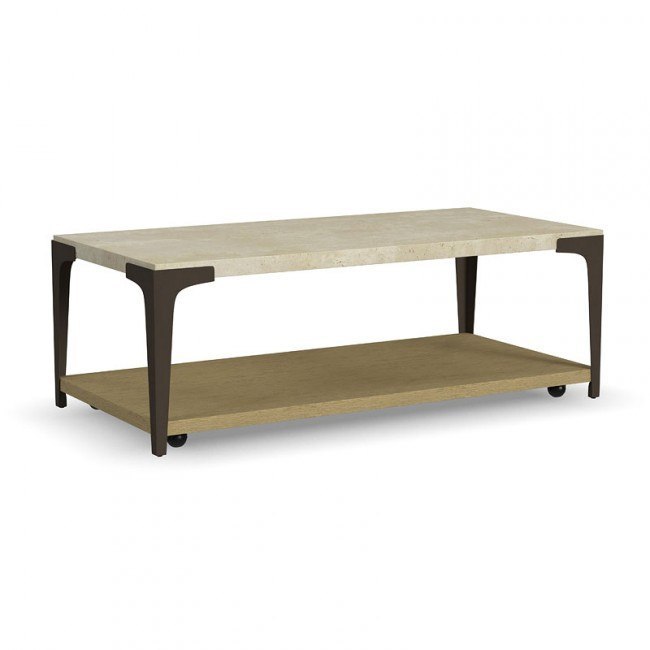 Omni Rectangular Cocktail Table Flexsteel | Furniture Cart
