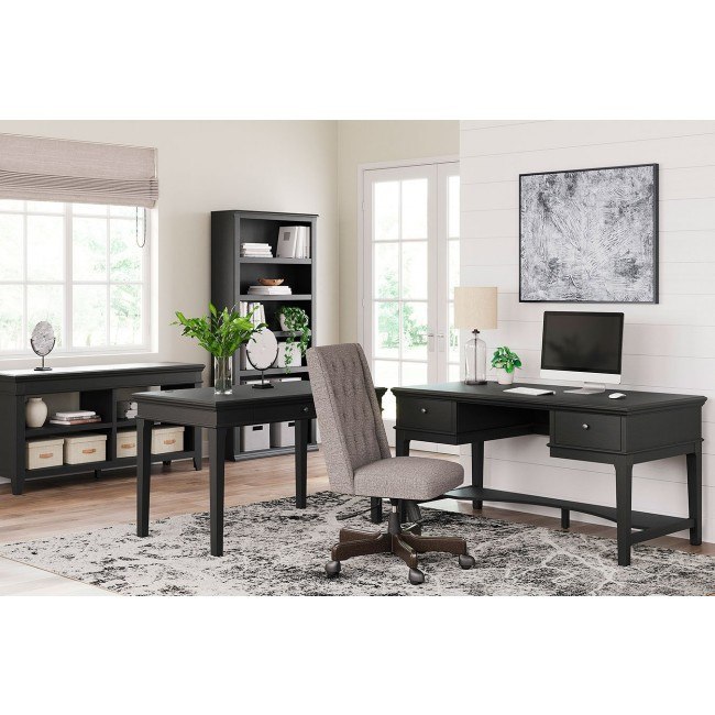 Beckincreek Home Office Set W/ Storage Leg Desk Signature Design ...