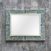 Makaria Coastal Blue Mirror Uttermost | Furniture Cart