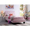 Velen Youth Platform Bed (Blush Pink) Furniture Of America | Furniture Cart